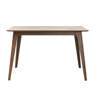 Latitude Run® [Video] Dining Table Solid Wood Legs, Walnut (Same Sku: N759P222557T) | Wayfair